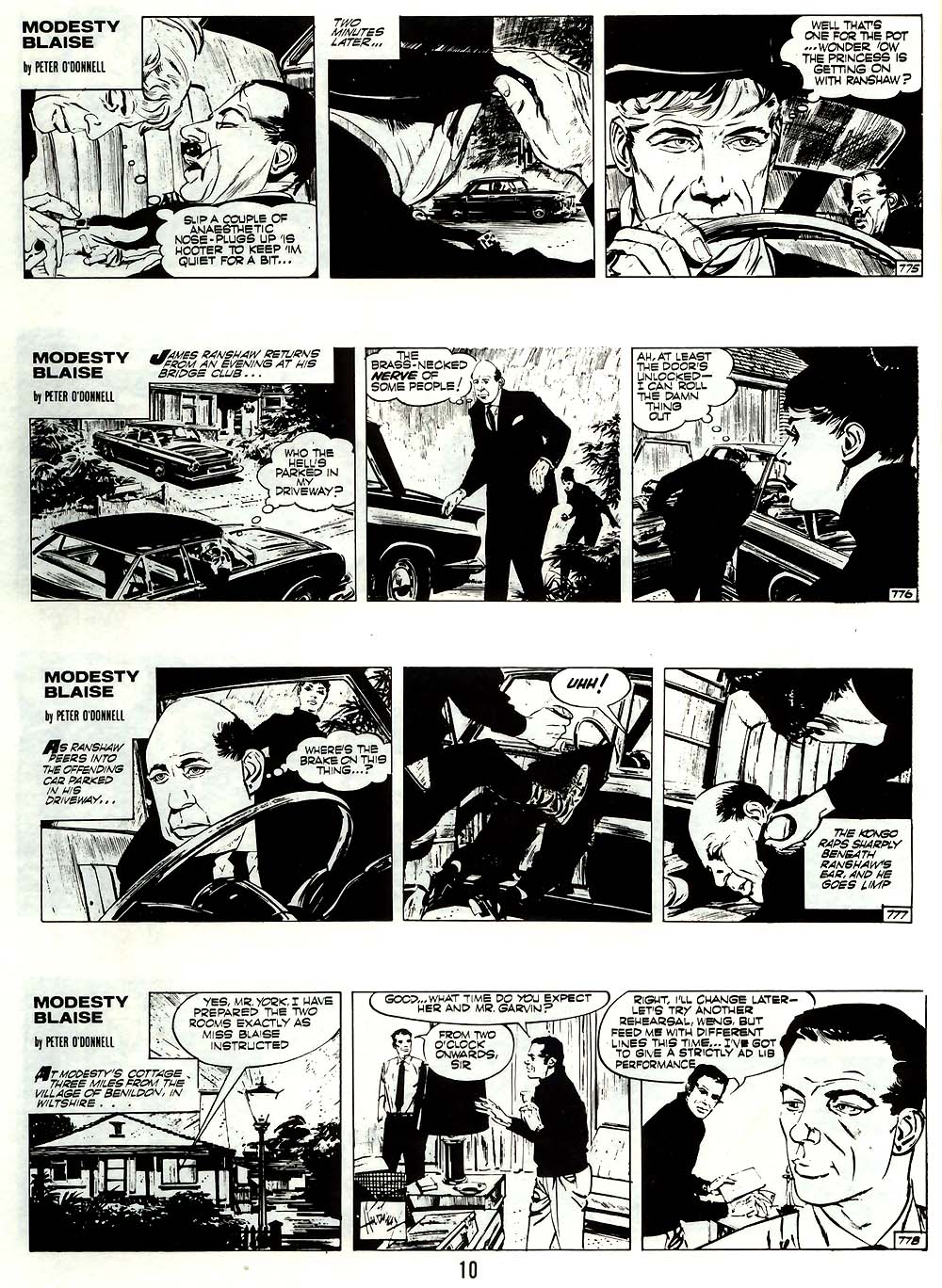Hairy Green Eyeball 3: MODESTY BLAISE — "Top Traitor” — Complete comic ...