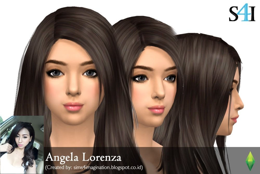 My Sims 4 CAS - Angela Lorenza - Imagination Sims 4 CAS