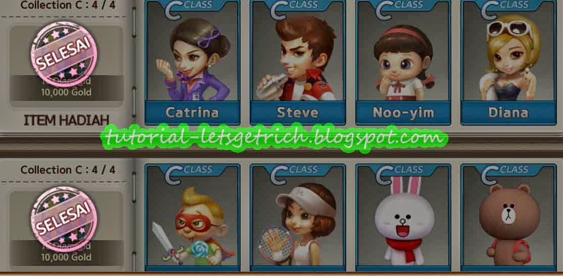 [Album Get Rich] Cara Cepat Lengkapi Album Karakter