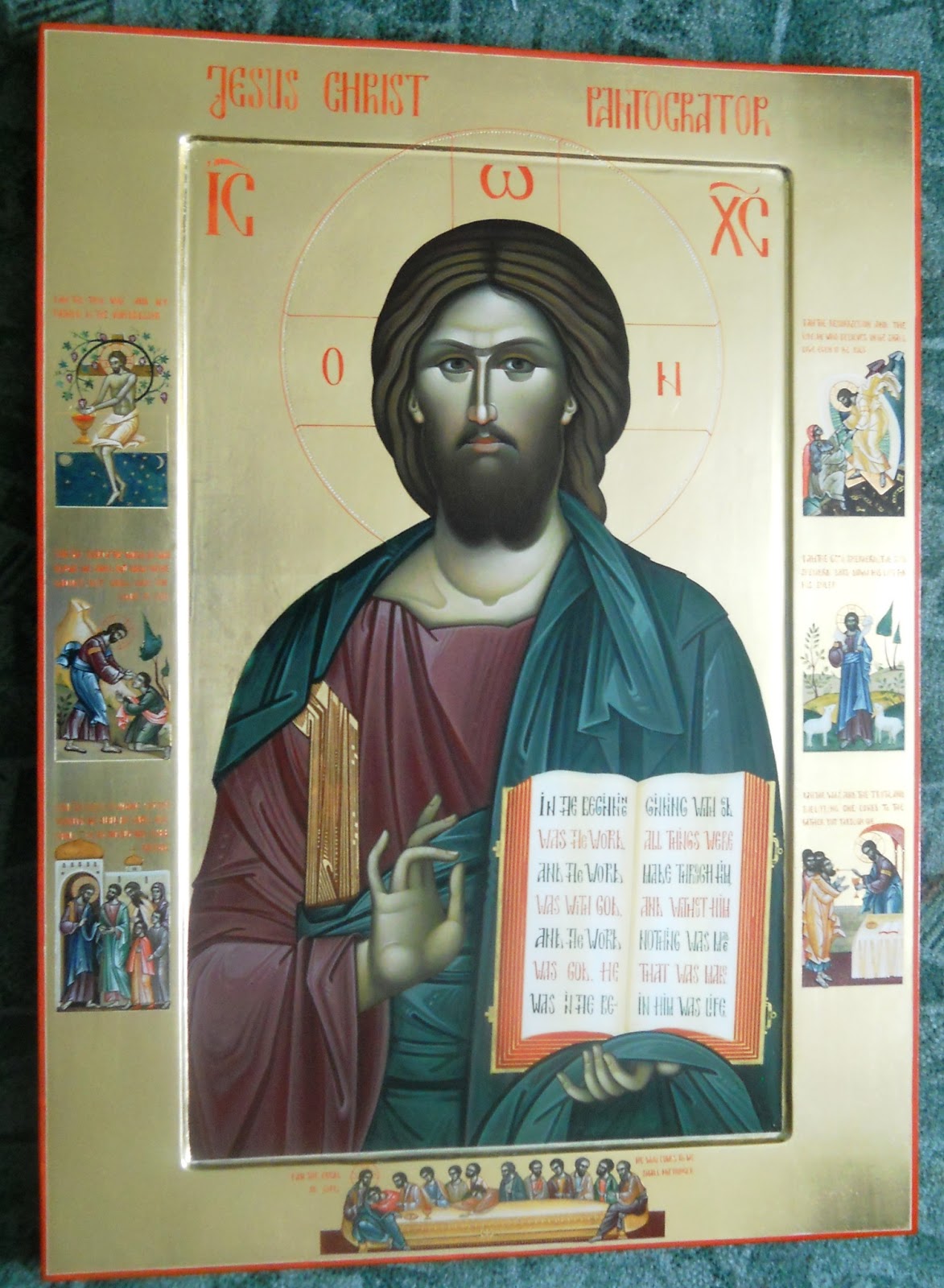 icoane: Iisus Hristos cu scene