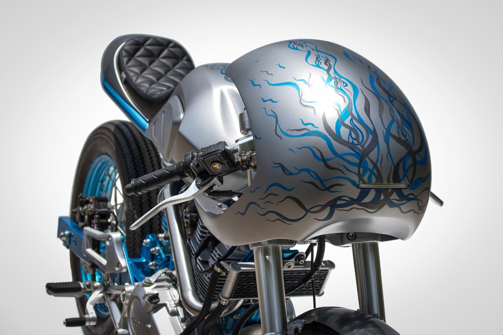 Blue Thunder Bolt - RocketGarage - Cafe Racer Magazine