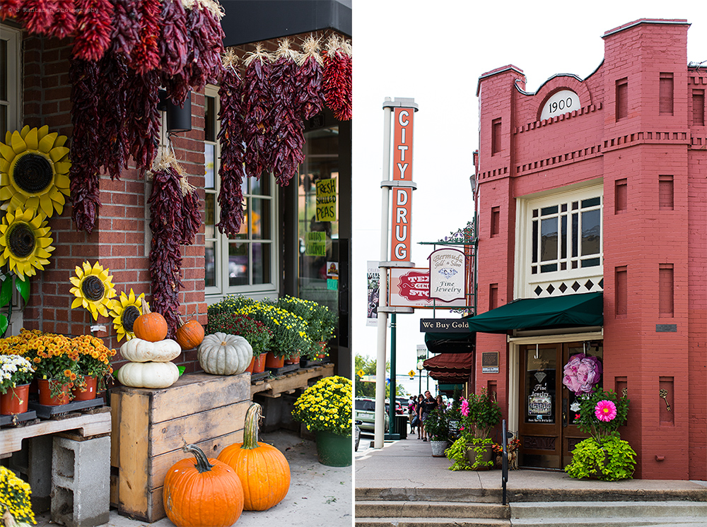 Pink Pionies: Grapevine Historic Main Street