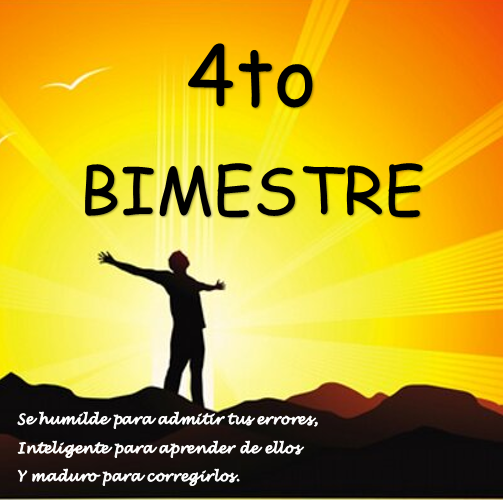 EDUCACIÓN PARA EL TRABAJO : 4to BIMESTRE