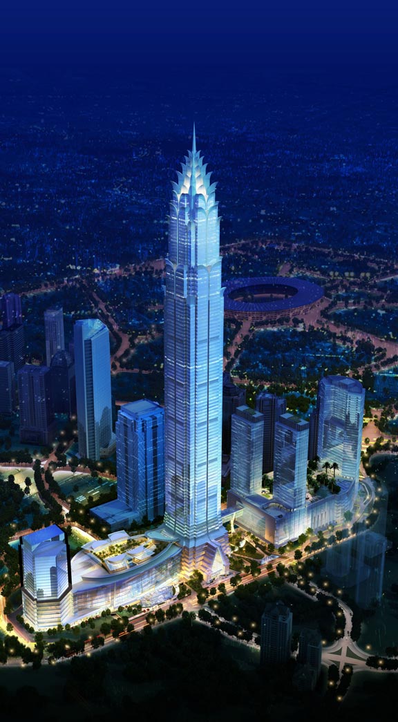Bangunan Tertinggi dan First supertall in Indonesia, The Cemindo Tower ...