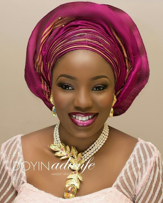Beautiful Nigerian Gele Head Wrap Ideas / geeks fashion