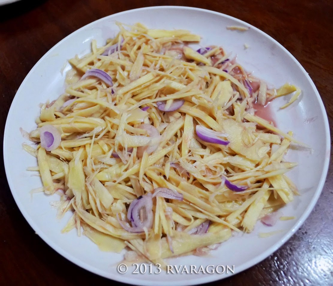 ensalada a rabong, bamboo shoot salad ~ PINAKBET REPUBLIC