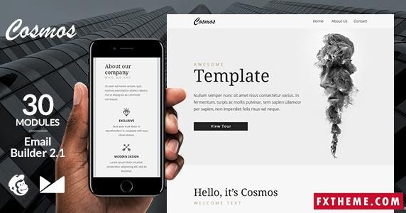 Nobuyuki Channing Cosmos Email Template + Online Emailbuilder 2.1 ...