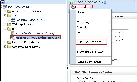Configuring BAM web application properties – Oracle SOA Suite