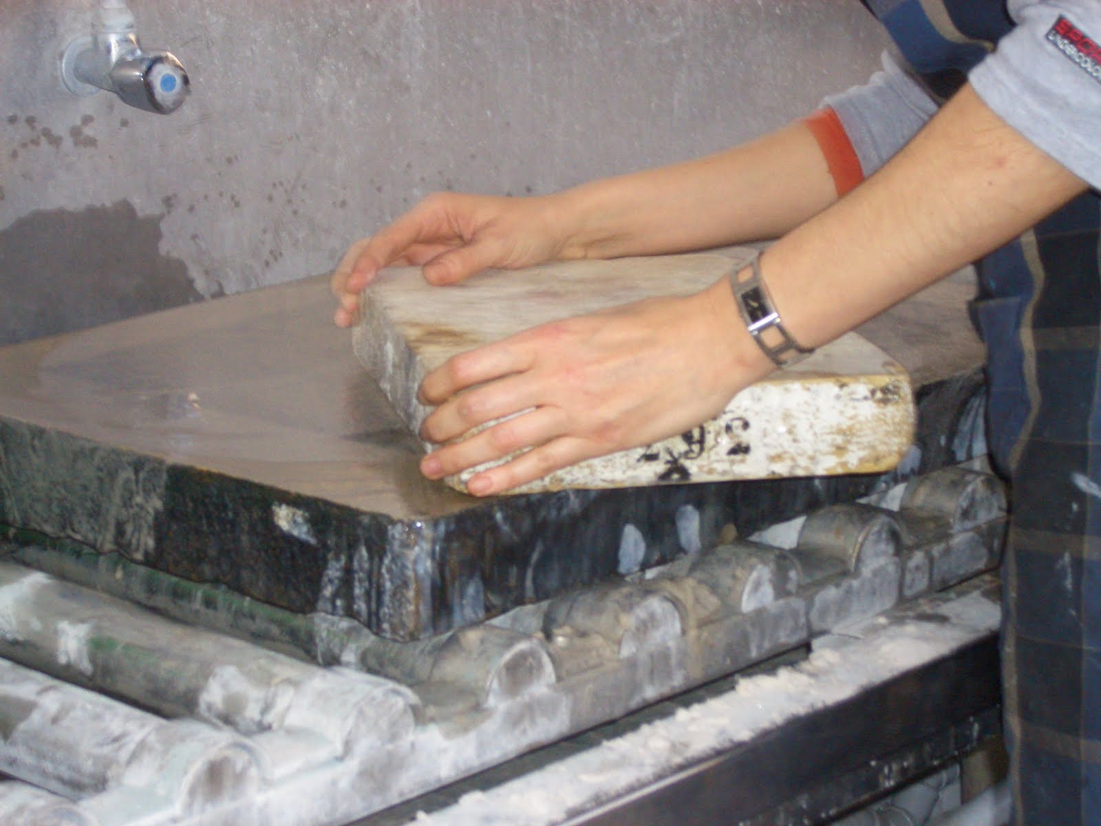 Blog de taller, Gráfica Litografía ENPEG: Área de graneado