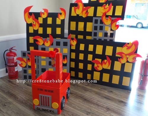 cre8tone: Fire Engine Themed Birthday Party