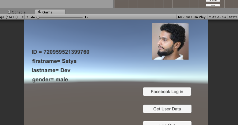 UNITY 3D Tutorials: Hoe to get user data from facebook unity CSharp