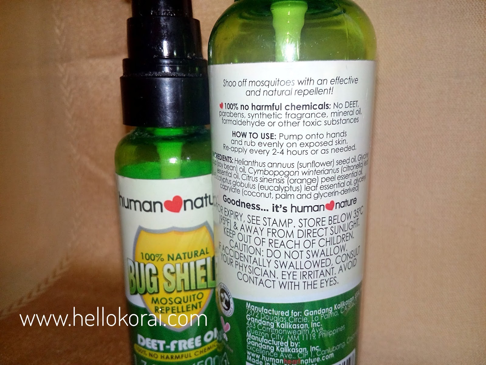 Review: Human Nature Bugshield Mosquito Repellent - Mommy Korai