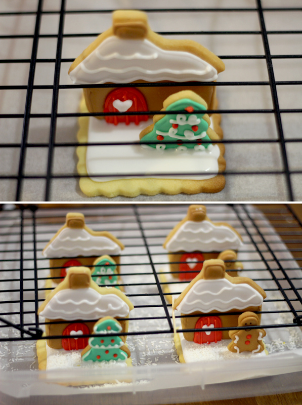 butter hearts sugar: Gingerbread House Stand Up Sugar Cookies