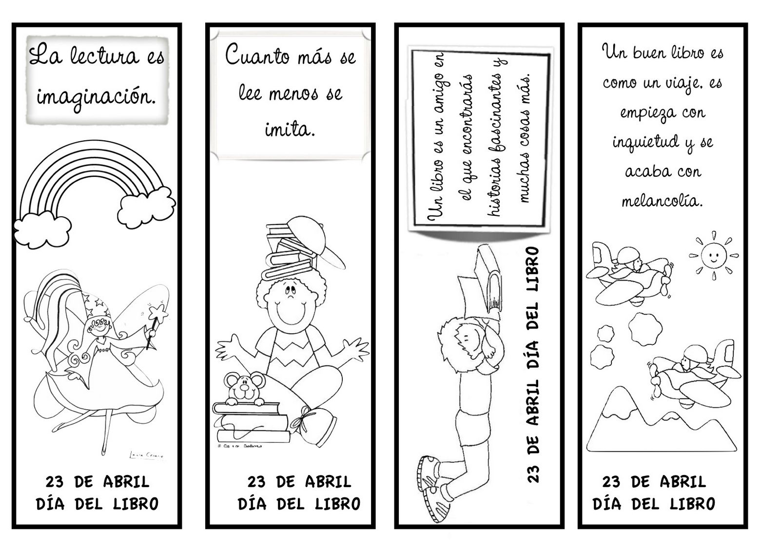 RECURSOS y ACTIVIDADES para Educación Infantil: MARCAPAGINAS día del LIBRO