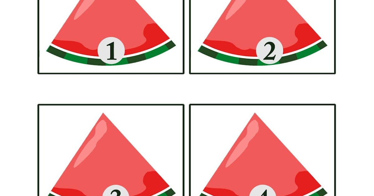 FREE HOMESCHOOLING RESOURCE!!! Watermelon Seed Counting Game