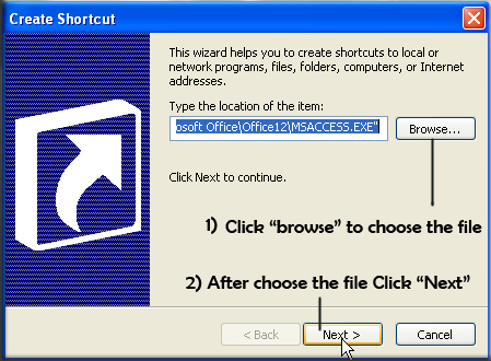 Open Microsoft Office - Open Microsoft Access - Open Microsoft Access with different methods
