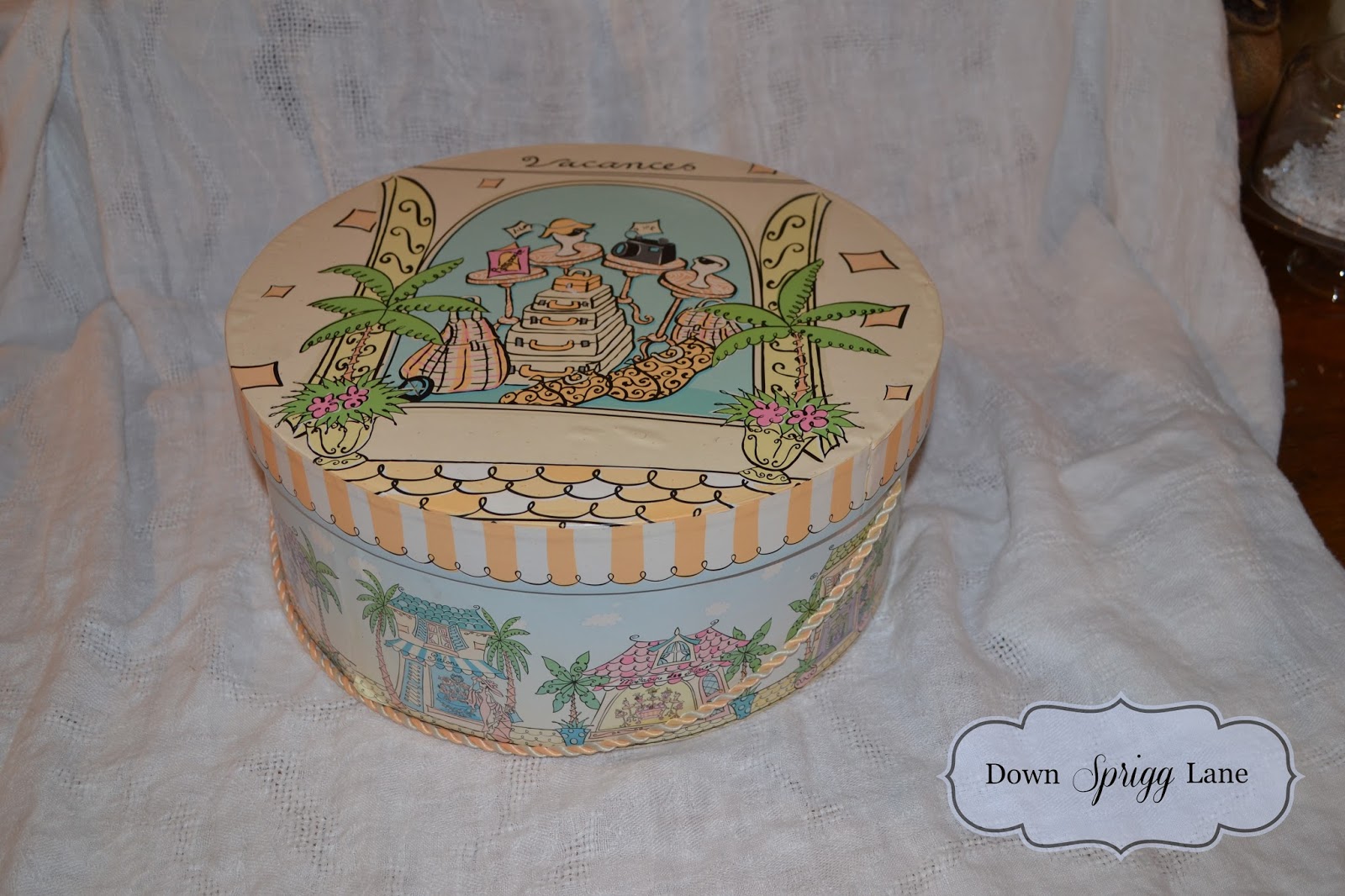 A Beautiful Hat Box - Down Sprigg Lane