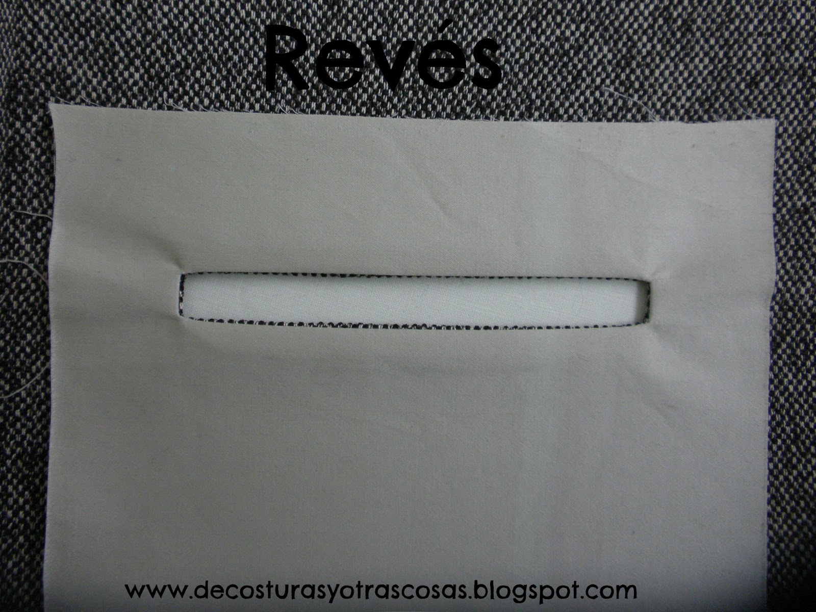 De costuras y otras cosas: BOLSILLO SENCILLO CON VISTA SIMPLE