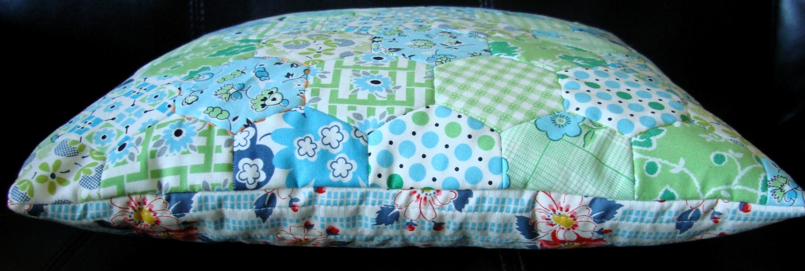 the cushion my husband thought I should call 'lilypad' / CHARM ABOUT YOU