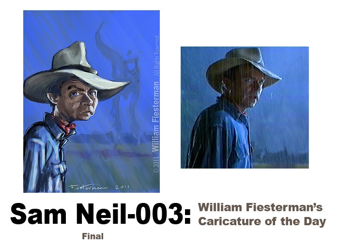 William Fiesterman One Painting or Drawing Per Day: Caricature of Sam ...