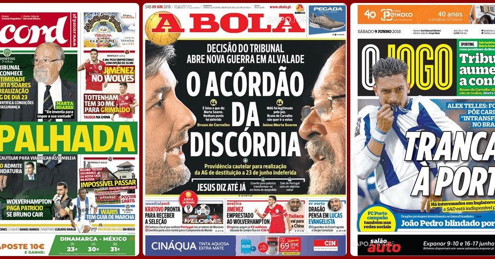 EternamenteBenfica: PRIMEIRAS PÁGINAS: O JUÍZ DECIDE, SIM OU NÃO?