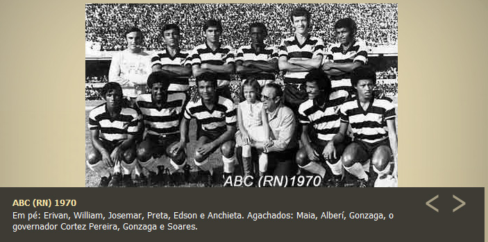 Botões para Sempre: ABC Futebol Clube - Natal - RN - 1972