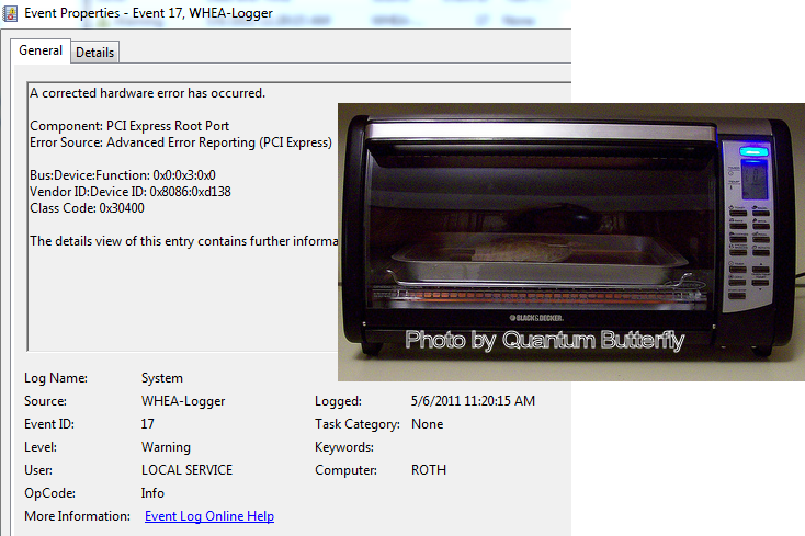 Technology Head: When a PC is not Point-and-Shoot: WHEA-Logger EventID 17