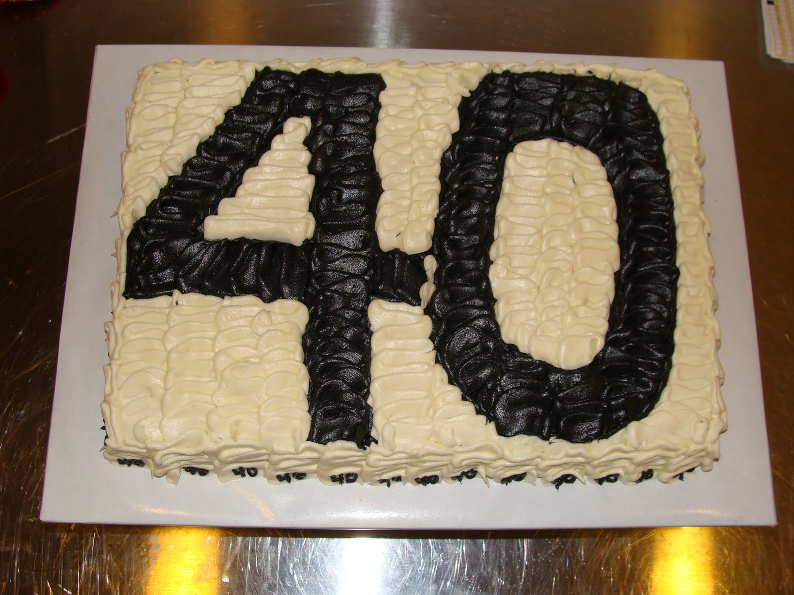 Door County Custom Cakes and Cookies: Renee's 40th Birthday Cake