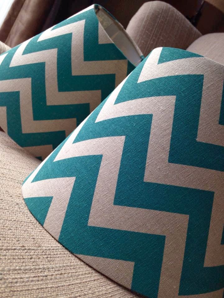 Piper Hill Treasures: Chevron lamps