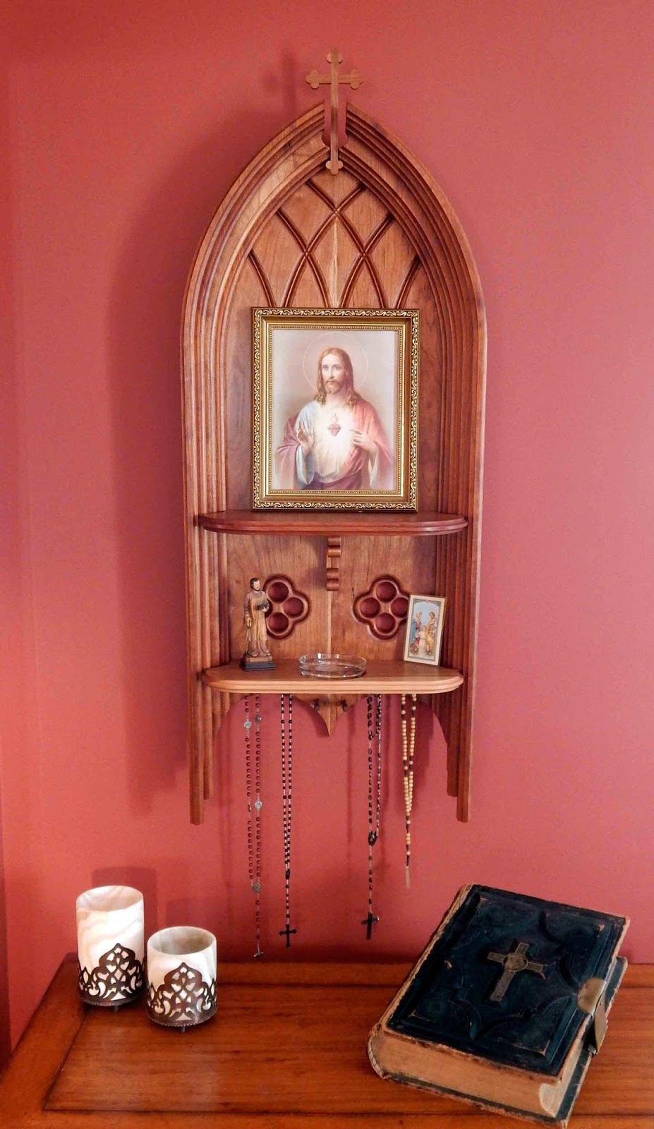 Interesting Combination in Christian Home decor, Homemade Religious Gifts