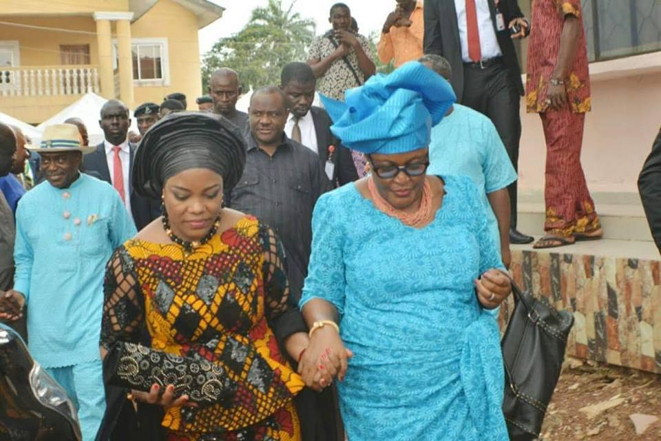 Governor Wike and wife, Suzzette at the memorial service for Peter ...