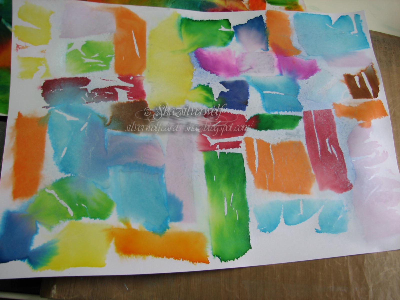 Silverwolf Cards: Bleeding Art Tissue Fun