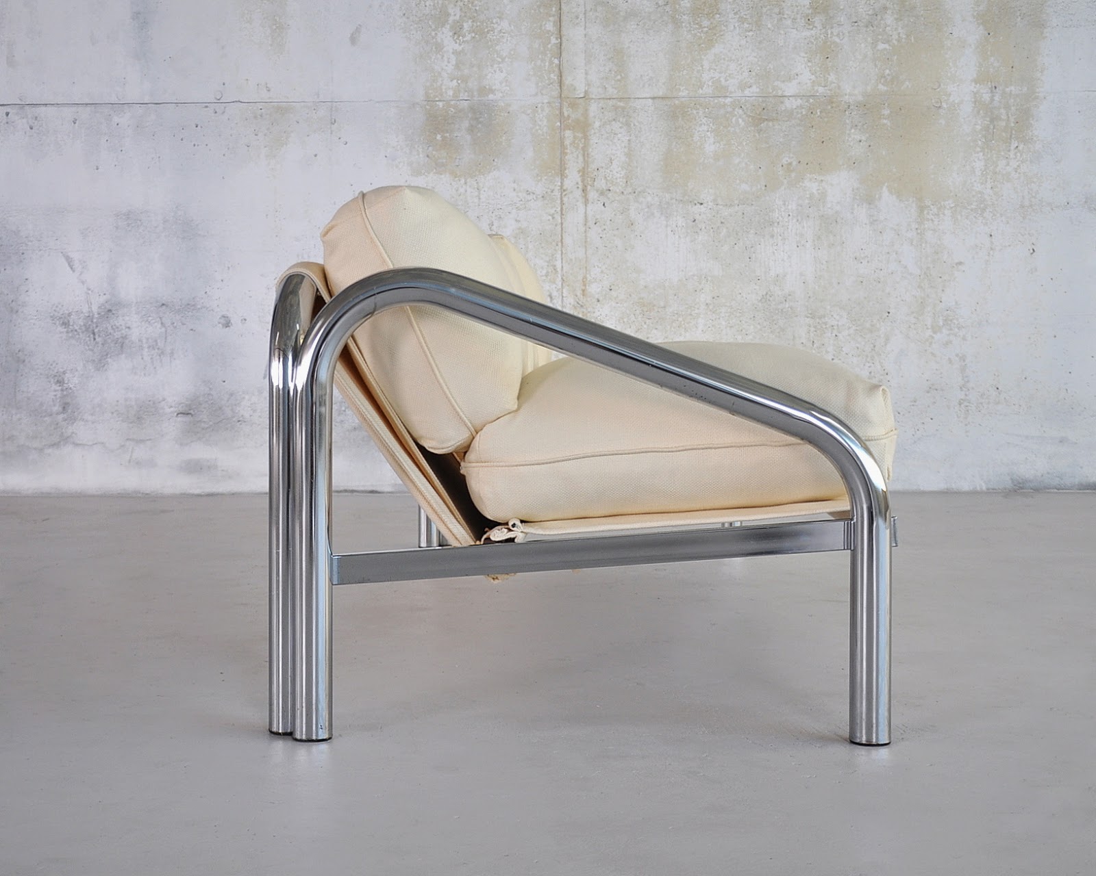 SELECT MODERN: Mid Century Modern Chrome Sofa or Couch