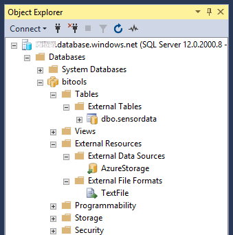 Microsoft BI Tools: Use PolyBase to read Data Lake in Azure SQL DW