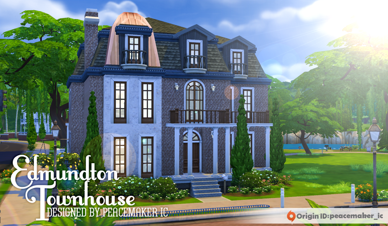 My Sims 4 Blog: Edmunton Townhouse by Peacemaker ic