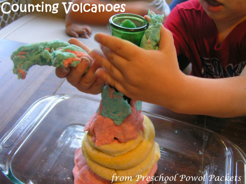 Counting Volcanoes Guest Post | Preschool Powol Packets