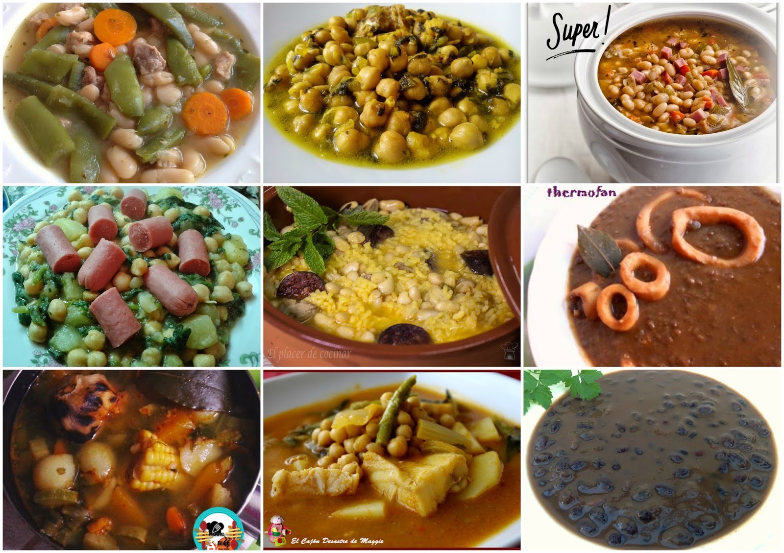 9 recetas fáciles de potajes | Mi mundo pinkcake