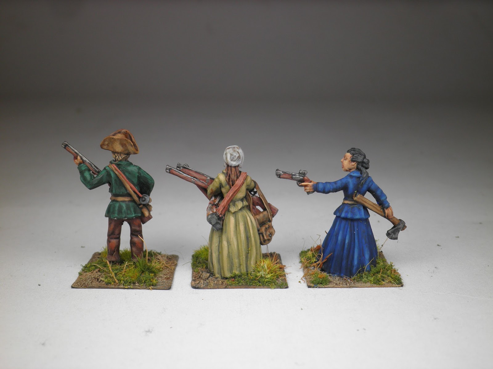 JOHN BOND's WARGAMING STUFF: ARMED COLONIAL SETTLERS 28mm