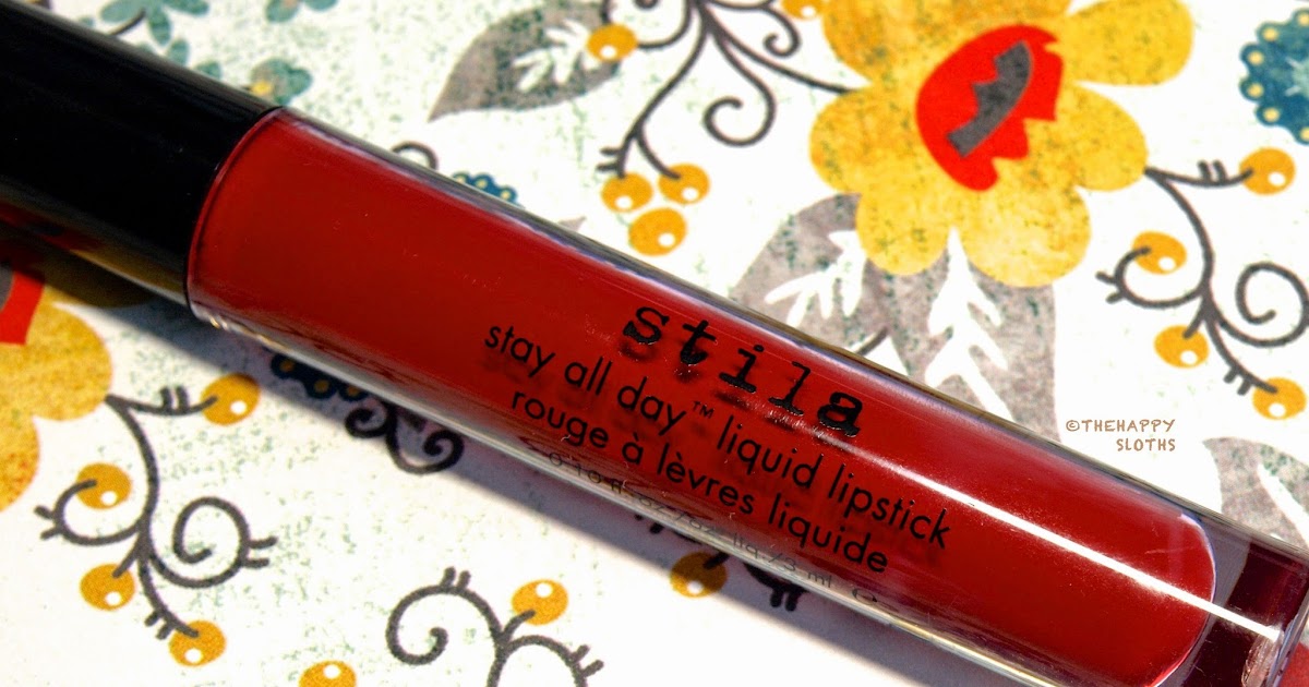 Stila Stay All Day Liquid Lipstick in "Fiery": Review and Swatches ...