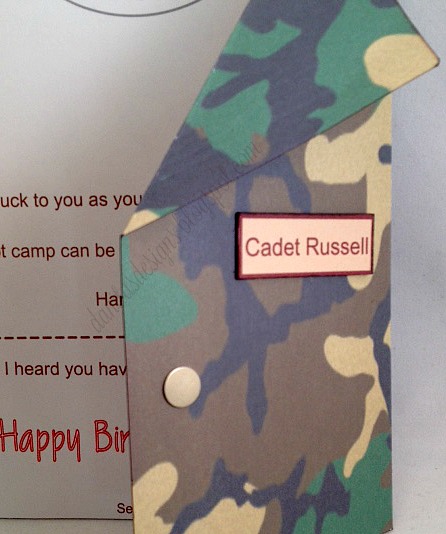 Danita's Designs!!! : Cadet card/Inspirational Card