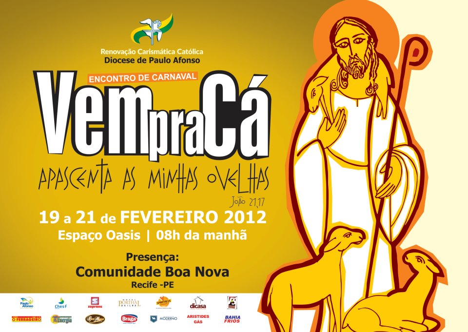 Grupo de Oração Vida Nova: Vem aí o VEM PRA CÁ