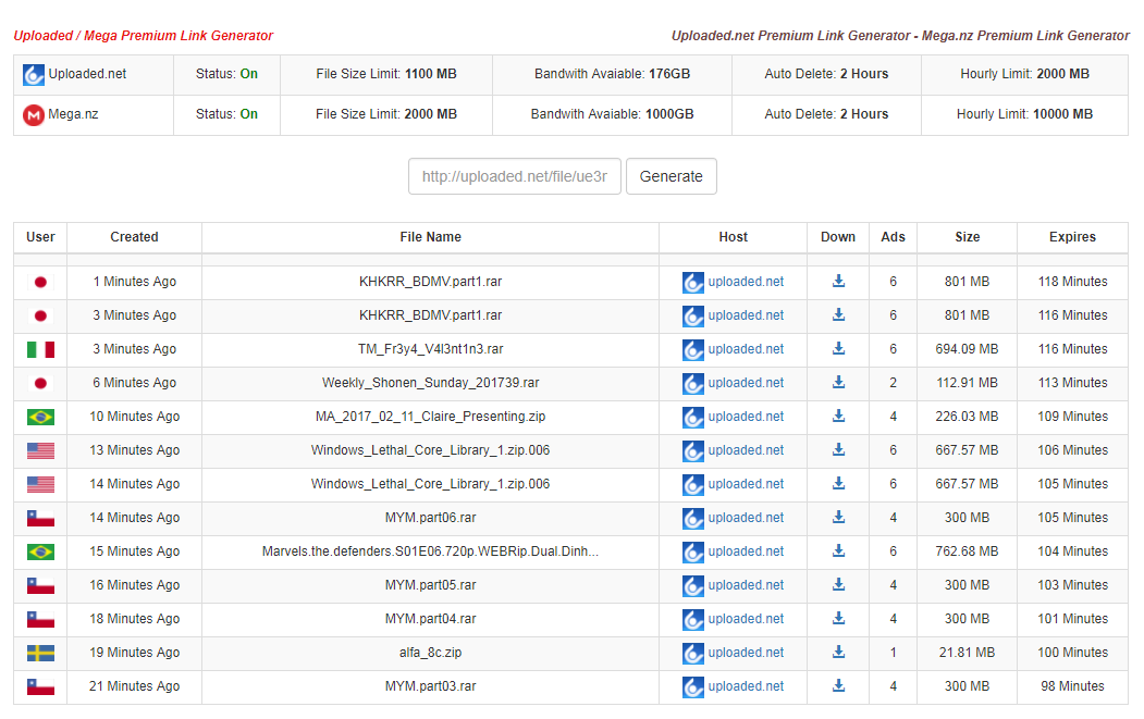 mega premium link generator
