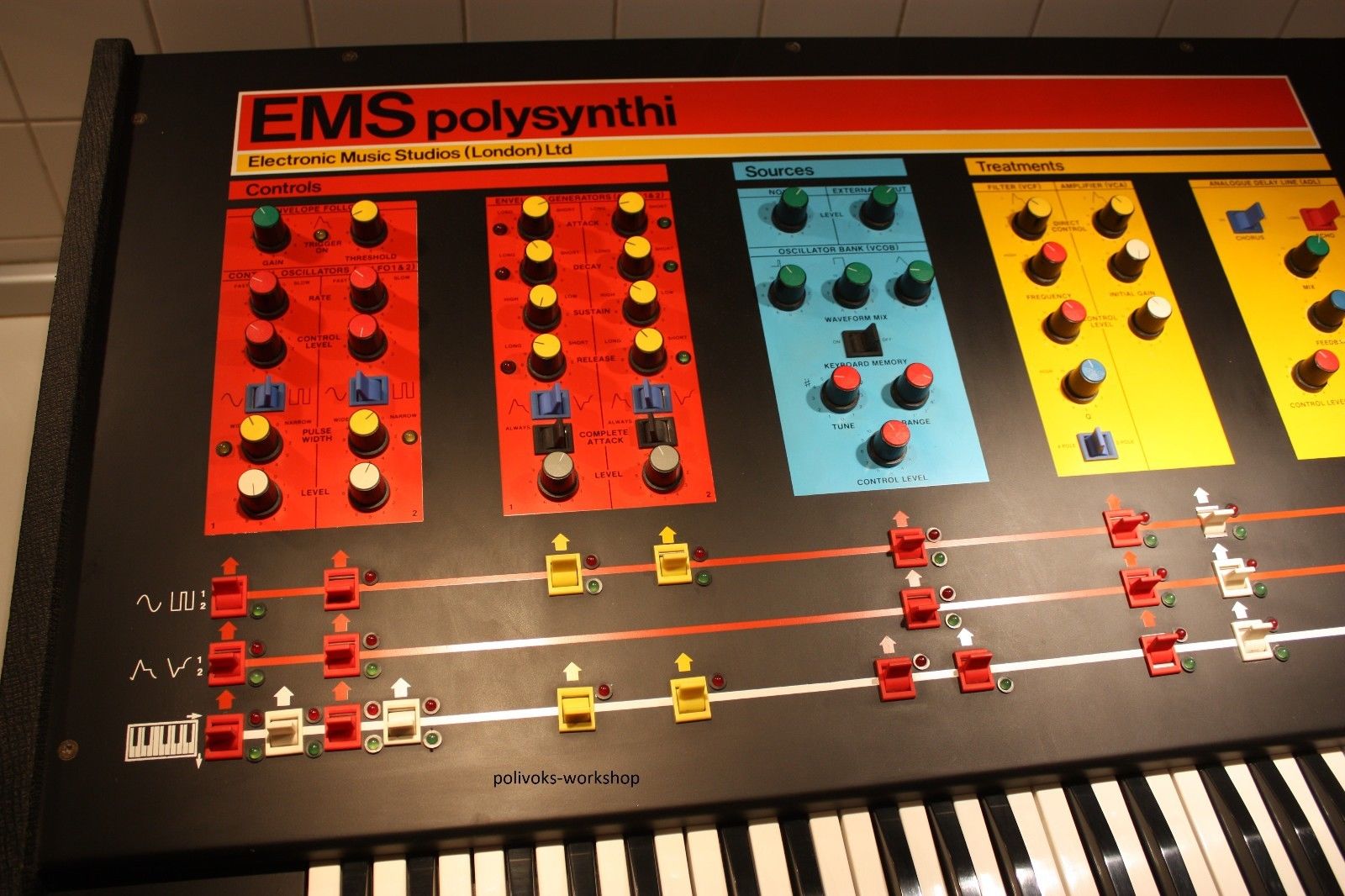MATRIXSYNTH: SUPER RARE EMS POLYSYNTHI UNIQUE VCS-3 POLYPHONIC VINTAGE ...