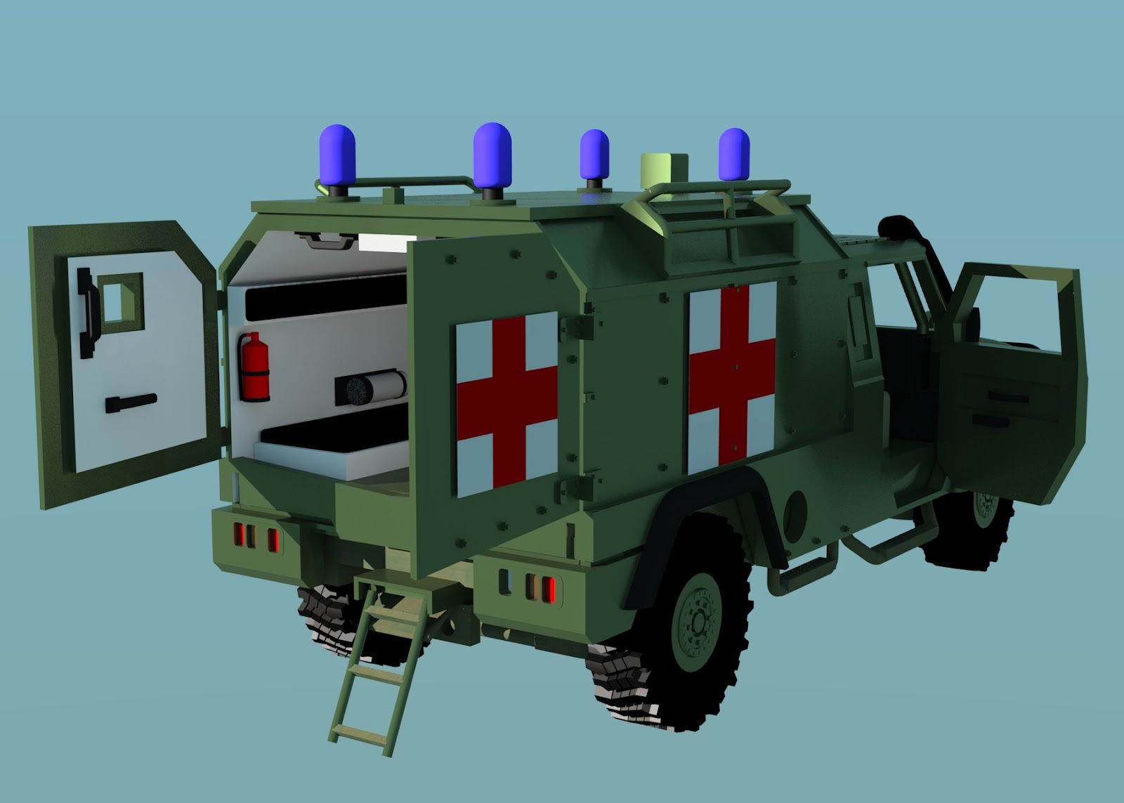 EVOLUTION DESIGNES: IVECO LMV LINCE AMBULANCIA