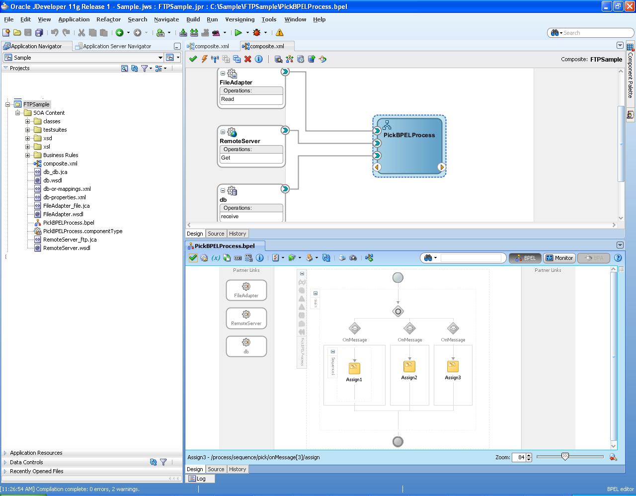 Learning Soa Pick Activity In Soa Suite 11g Sample