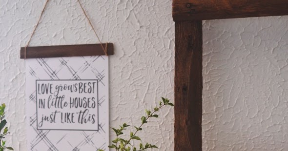 so the cook said: Paint Stick Frame Wall Hanging