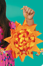 Blog da Tia Alê: SOL de PAPEL CREPOM