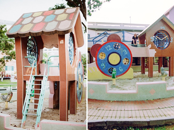 Burntfeather: Clock - Mosaic Playgrounds of Singapore