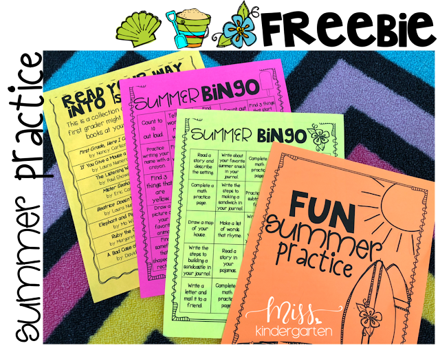Kindergarten Summer Review: Ready Made for First Grade! - Miss Kindergarten