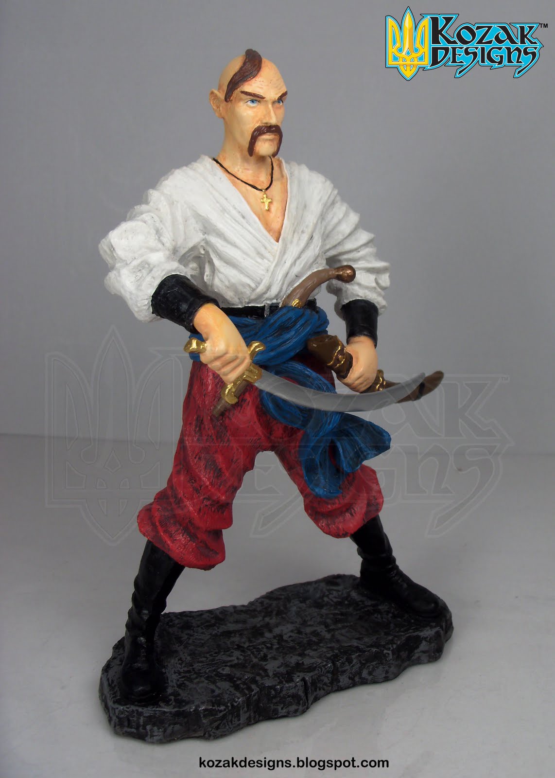 Kozak Designs - Ukrainian Statues and Collectibles: Kozak Warrior ...